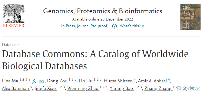 全球生物数据库目录Database Commons发布！ - 陕西佰艾基因信息科技有限公司
